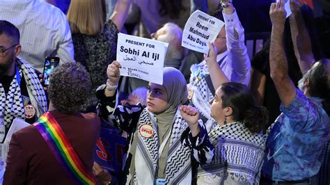 Uncommitted Movement Delegates Demand A Palestinian Address At The Dnc The New York Times