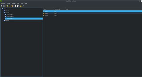 not all subtags are created when importing from keepassx csv to