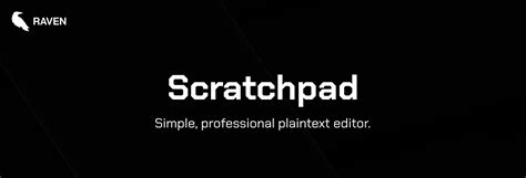 github ravendevteam scratchpad simple professional plaintext editor