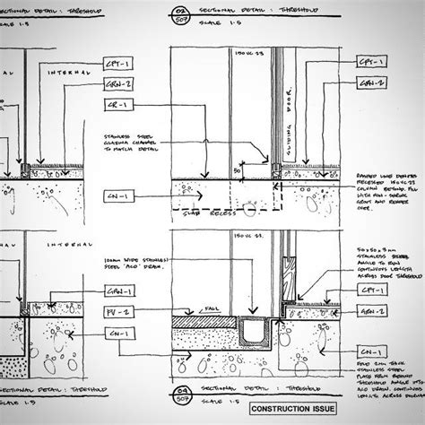 Kitchen Cabinet Section Detail Drawing RuthWilhoite