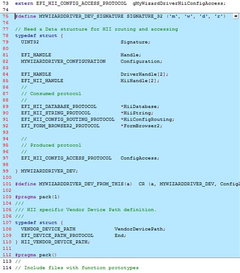b edit driver for adding hii · uefi driver hii linux lab guide