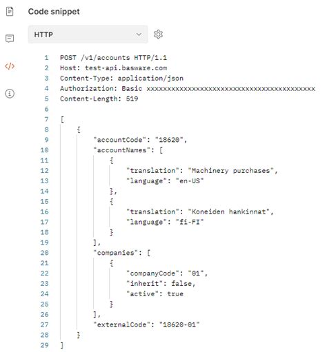 Preconfigured Templates Basware Apis Basware Developer Site