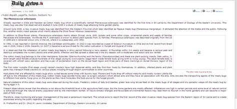 Pdf Phenacoccus Solenopsis