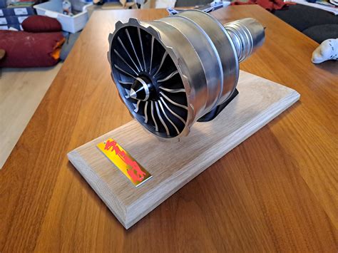 3d Printing New Scale Turbofan Engine Genx Fan • Made With Longer Lk4
