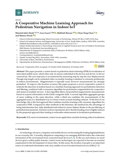 sensors a cooperative machine learning approach for pedestrian
