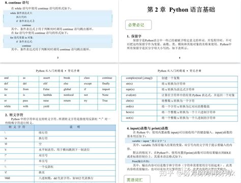有了这个python背记手册，还怕记不住语法？高清pdf已开放下载 知乎