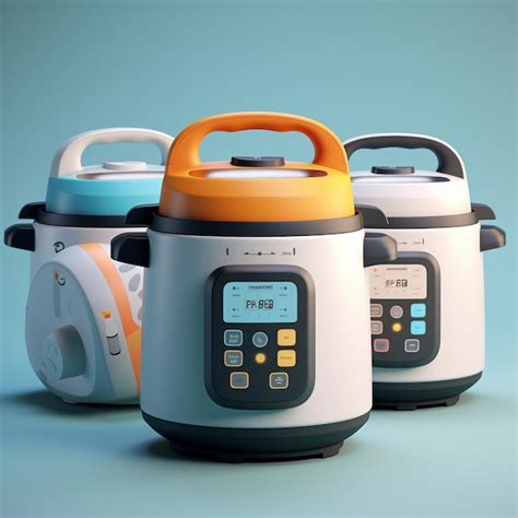 Premium Ai Image Cartoon Instant Pot Cookers 3d