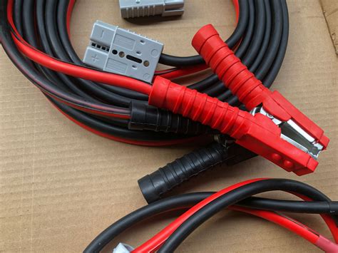 2m Heavy Duty Jumper Start Kit Battery Cables 120amp Lead Lugs And