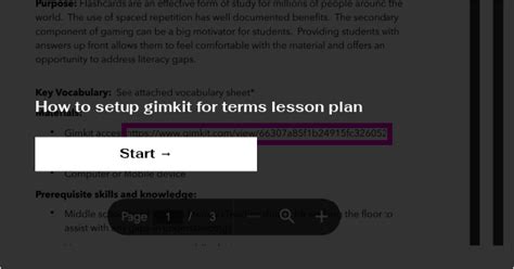 How To Setup Gimkit For Terms Lesson Plan