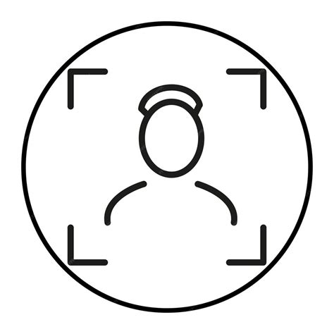 Premium Vector Face Scan Vector Illustration