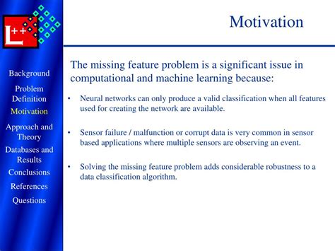 Ppt An Ensemble Of Classifiers Approach For The Missing Feature