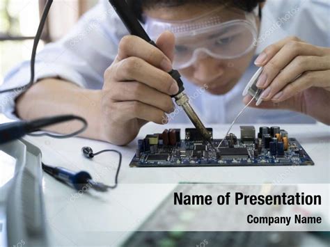 Semiconductor Electronic Industry Powerpoint Template Semiconductor