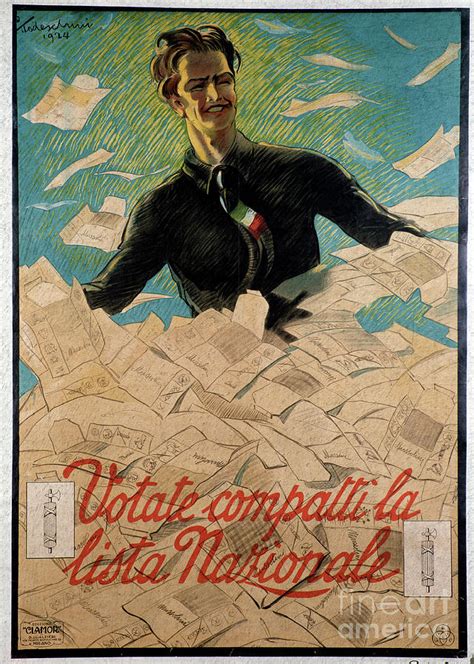 Italian Propaganda Poster Exhorting Italian People To Choose National