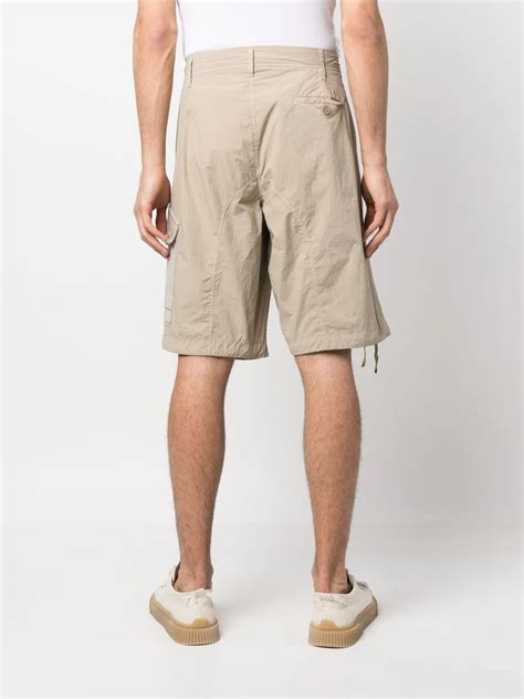 Ten C Cotton Bermuda Shorts Neutrals Farfetch