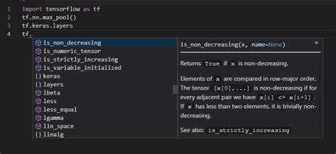 Completions For Tensorflow Missing Issue Microsoft Python Language Server GitHub