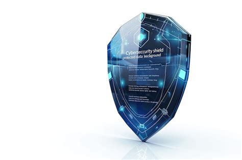 Cybersecurity Shield Protecting Data Premium Ai Generated Image