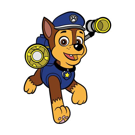 Chase Paw Patrol Svg Paw Patrol Clipart Cartoon Paw Svg Dog Inspire