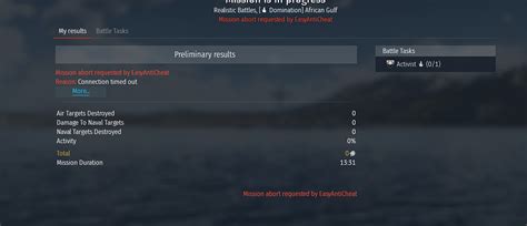 Easy Anti Cheat Aborts Missions Because Of Operation Timed Out