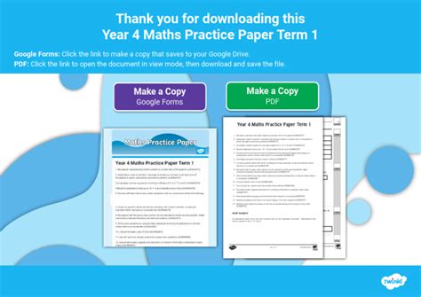 Year 4 Maths Term 1 Practice Paper Pdf Multiplication Numbers