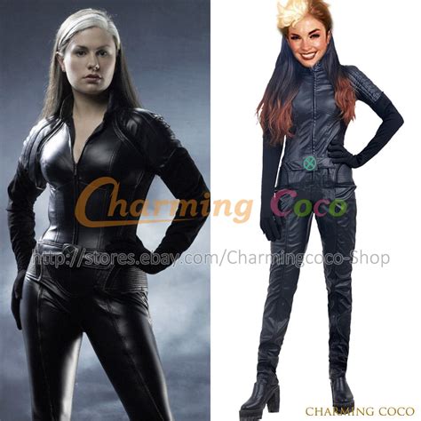 X Men Rogue Cosplay Costume For Adult Halloween Outfit