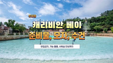 캐리비안 베이 준비물 모자 주차장 베이코인 반입금지 가능물품 네이버 블로그