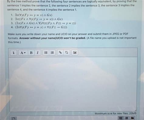 By The Tree Method Prove That The Following Four Chegg Com