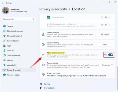 How To Turn “allow Location Override” On Or Off In Windows 11 Geek Rewind