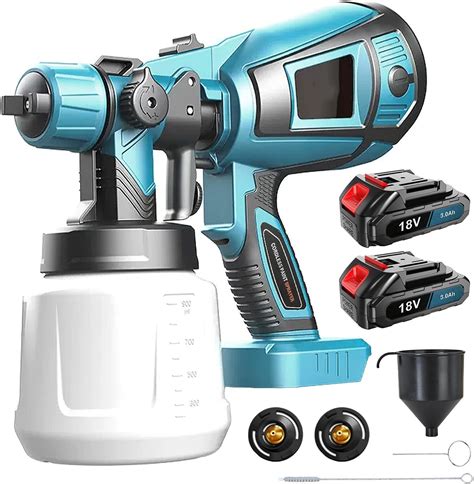 Cordless Paint Sprayer With 2 Batteries Fence Paint Sprayer Paint