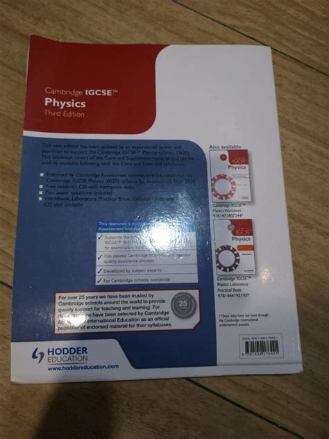 Cambridge Igcse Physics Third Edition Textbook Hodder Education Hobbies And Toys Books