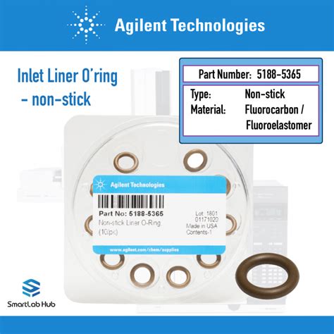 Agilent Inlet Liner O Ring Non Stick Fluorocarbon 10pk