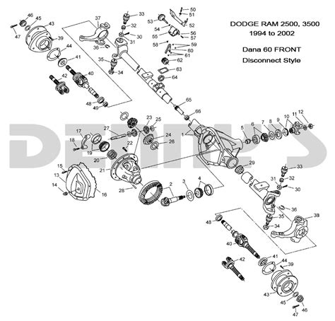 Dodge Dana 60 Disconnect Front Axle Parts For 1994 To 2002 Dodge Ram Dodge Dana 60 Disconnect Front Axle Parts For 1994 To 2002 Dodge Ram