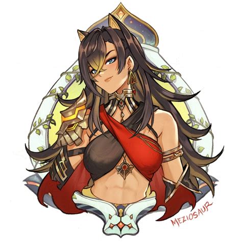 Dehya Genshin Impact Drawn By Meziosaur Danbooru