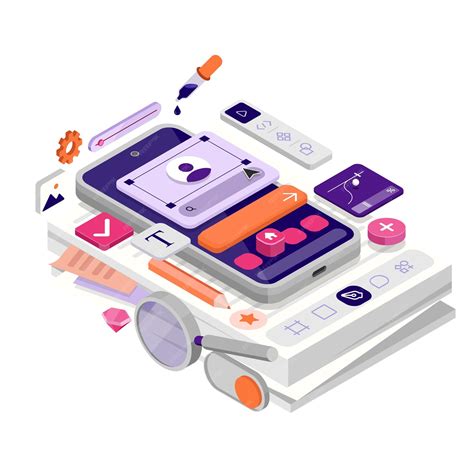 Premium Vector Ui Ux Isometric Illustration