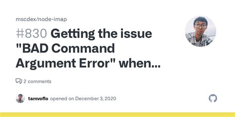 Getting The Issue Bad Command Argument Error When Searching Outlook