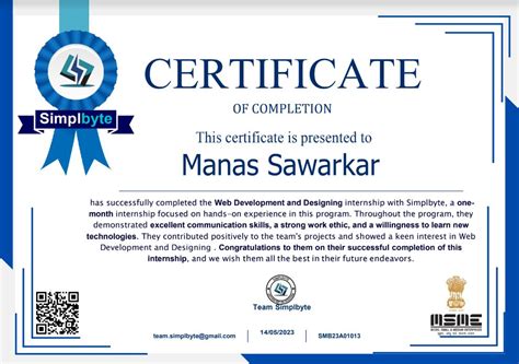 Manas Sawarkar On Linkedin Intern Simplbyte Learnwithsimplbyte