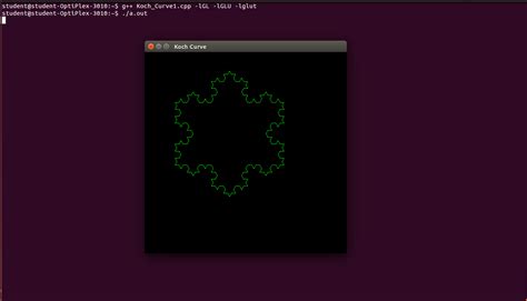 fractal patterns using koch curve way2techin