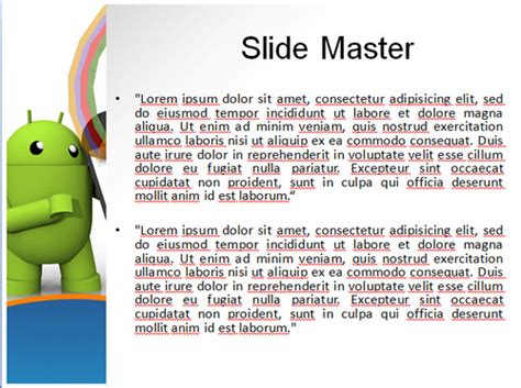 Android Ppt Template For Powerpoint Presentaion Teaching Resources