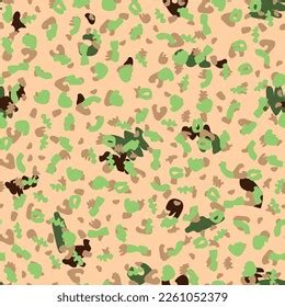 Woodland Vector Camoflage Seamless Brush Army Stock Vector Royalty Free Shutterstock