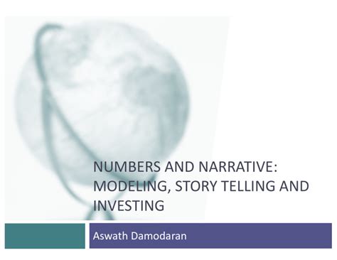 [ppt] numbers and narrative modeling story telling and investing