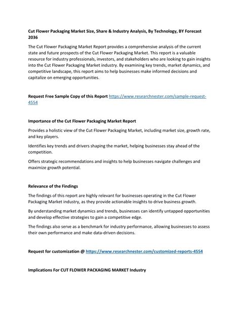 Ppt Cut Flower Packaging Market Powerpoint Presentation Free