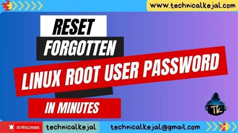 How To Reset Forgotten Linux Root Password Kejal Suthar Posted On The