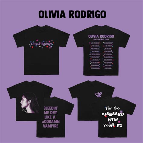 Olivia Rodrigo Guts World Tour Merchandise Oversize Shirt By Undercroft