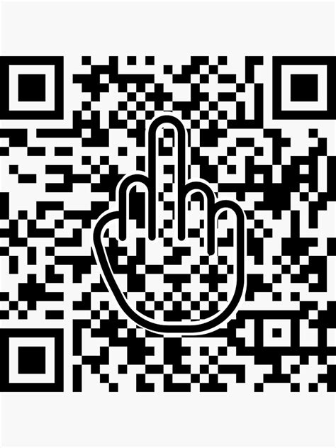 Fuck QR Code Sticker For Sale By Catoo666 Redbubble