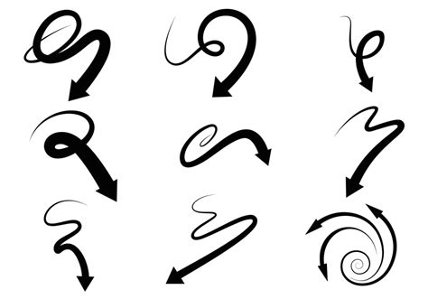 Swirly Arrow Brush Pack Free Photoshop Brushes At Brusheezy