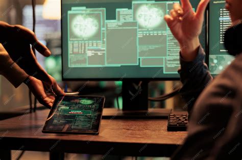 Premium Photo Hackers Failed Database Hacking Unsuccessful Password