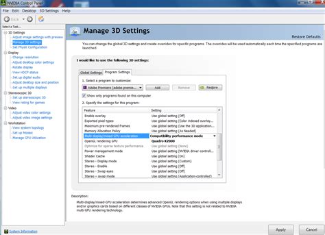 Mercury Playback Engine And Quadro K2000 Adobe Product Community 9271012