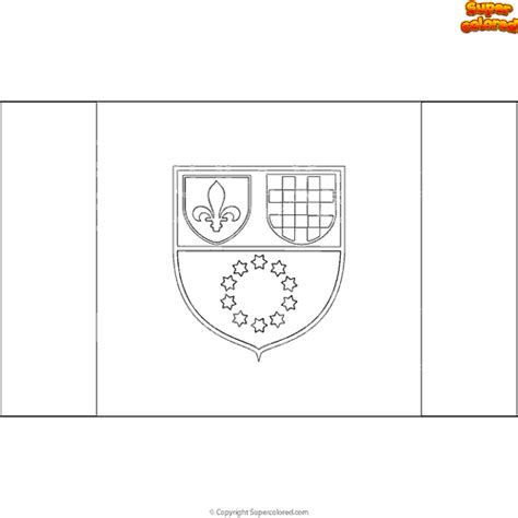 Dibujo Para Colorear Bandera De La Federación De B And H Bosnia Y Herzegovina