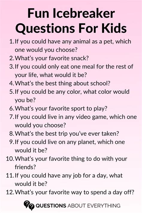 Creative Icebreaker Questions