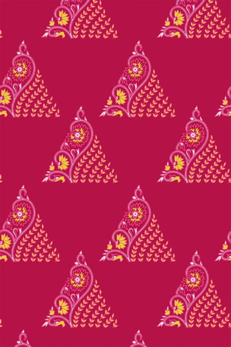 textiles triangle flower design pattern art print design pattern