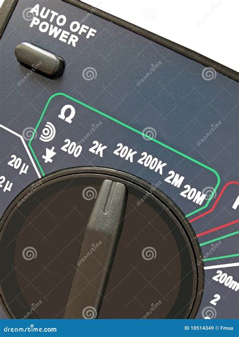 Digital Multimeter Switch Different Measurement Stock Image Image Of Conductivity Analyzer